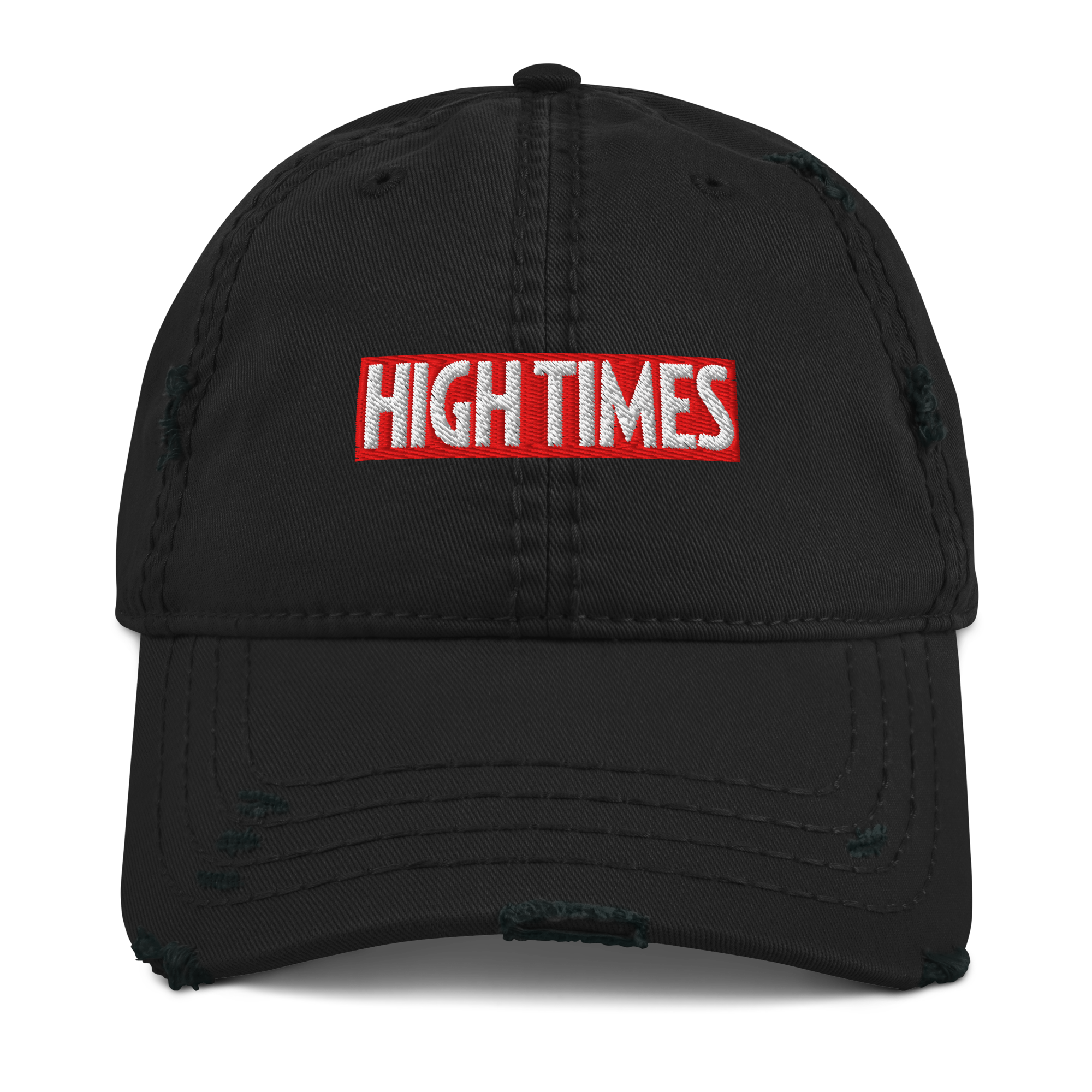 HIGH TIMES BOX LOGO DISTRESSED DAD HAT – High Times Shop